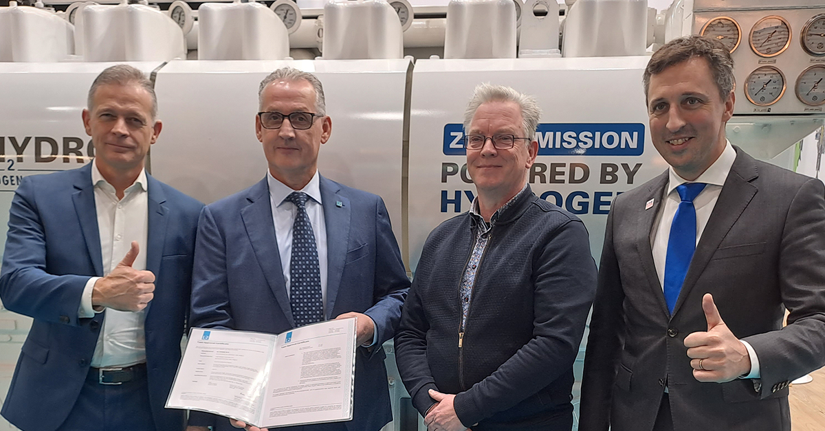 LR awards Type Approval for BeHydro hydrogen DF engine | LR