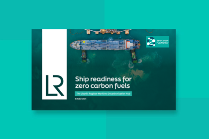 AiP for ammonia dual-fuel container ship | LR